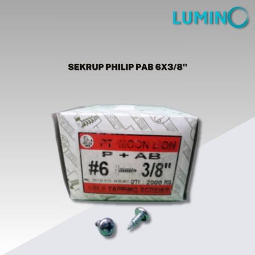 Jual Sekrup Philip PAB 6x3/8" Skrup Tapping Screw / Skrup Kepala Bulat ...