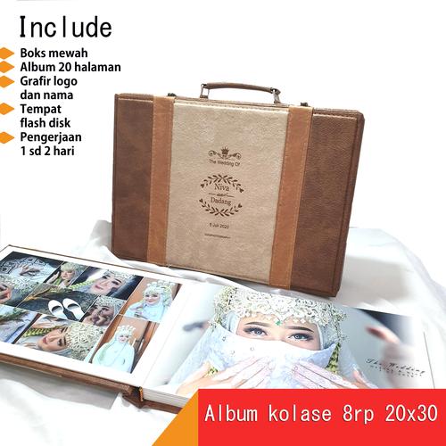 Jual Cetak foto album kolase magazine 20x30 cm / Photo wedding ...