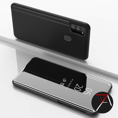 Jual Samsung Galaxy M31 Flip Clear View Standing Cover Mirror Case ...