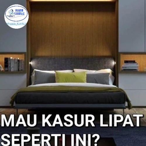 Jual WALLBED MURPHYBED LEMARI PAKAIAN KASUR LIPAT CUSTOM MULTIPLEK HPL DUCO - HPL, Blockboard ...