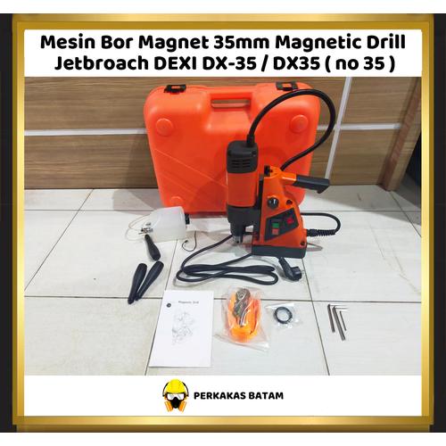 Jual Mesin Bor Magnet 35mm Magnetic Drill Jetbroach DEXI DX-35 DX35 no ...