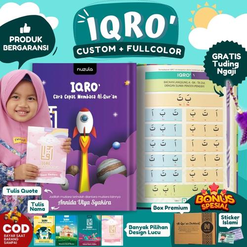 Jual Nuzula Kids Iqro - Custom Eksklusif Tulis Nama Hadiah & Kado Anak ...