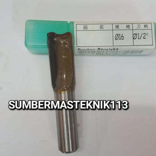 Jual mata profil kayu lurus straight bit 16mm mata router trimer 1 ...