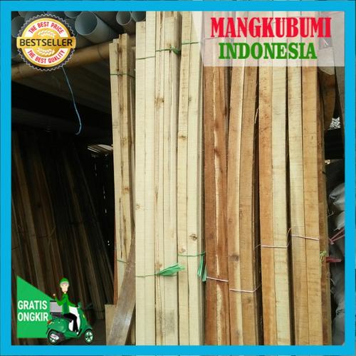 Jual list kayu reng 10 batang panjang 2 meter tebal 1x3 cm - 1 pcs ...