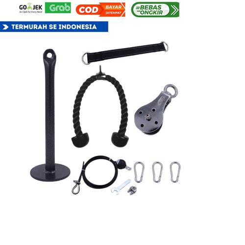 Jual Katrol Fitnes Set Home Gym Workout Multifungsi Pulldown Triceps ...