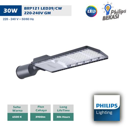 Jual Lampu jalan LED philips BRP121 LED39/CW 30W 220-240V GM - Kota ...