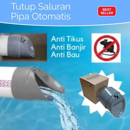 Promo Katup Pembuangan Air Got Tutup Buka Otomatis Pipa PVC 4 inc - 3 ...