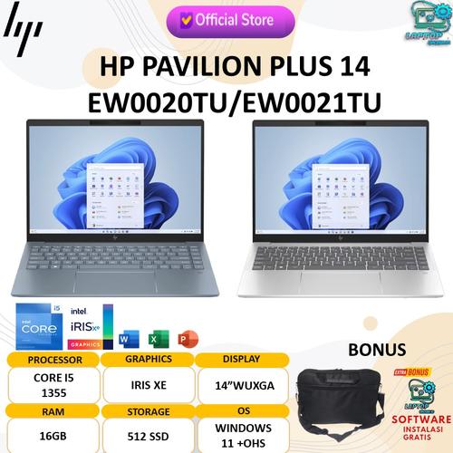 Promo Hp pavilion plus 14 ew0021tu i5 1355u 16gb 512ssd 14"wuxga windows 11 - BLUE, NON ANTI ...