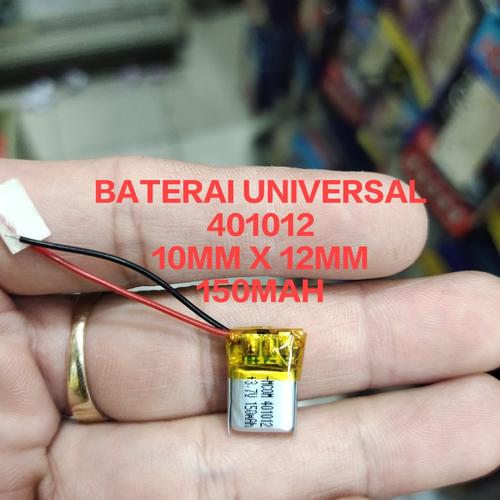 Jual BATERAI HEADSET UNIVERSAL 401012 ukuran 10mm x 12mm 150mah kabel 2 ...