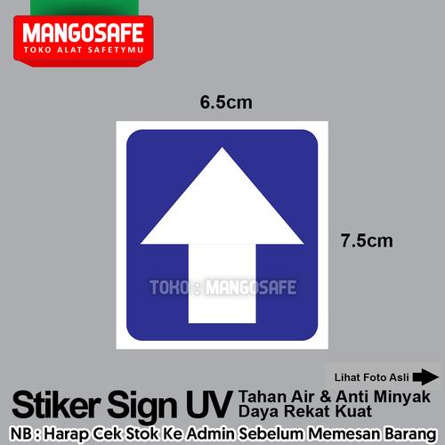 Jual Sticker Tanda Arah Panah Biru Penunjuk Jalan Stiker UV Traffic ...
