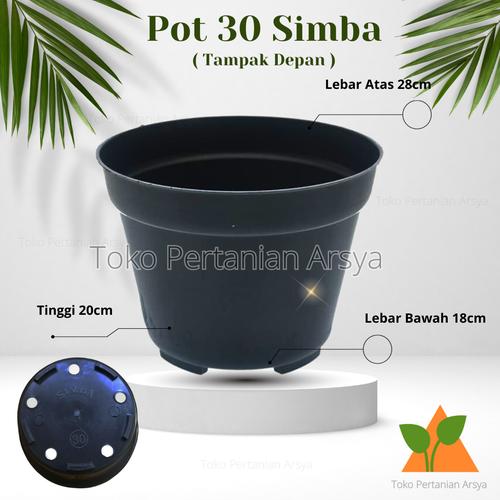 Jual Pot Tanaman / Pot Bunga Simba 30 cm - Kota Bandung - Toko ...