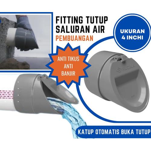 Promo Katup Fitting Pipa Sambungan Paralon Pembuangan Air Got Otomatis ...