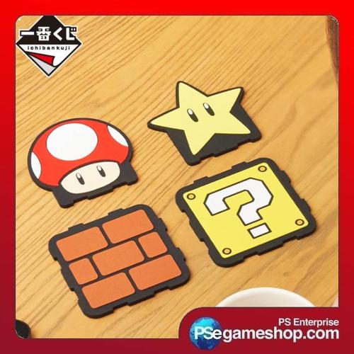 Promo Ichiban Kuji Super Mario Rubber Coaster / Tatakan Gelas - Brick ...