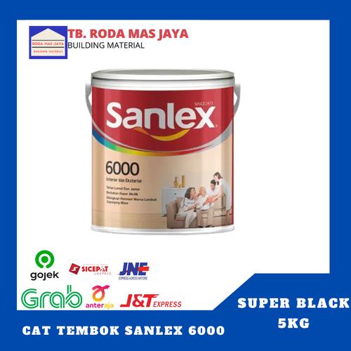 Jual Cat Tembok/Wall Paint Merk Sanlex 6000/Sanlex SB Hitam @5 kg ...