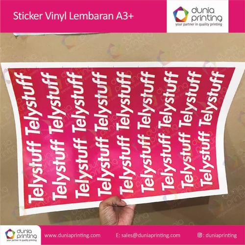 Jual Stiker label Vinyl lembaran A3+ & Laminating Doff/Glossy - Jakarta ...