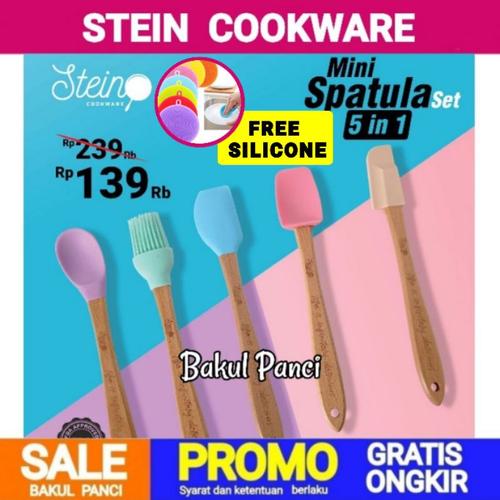 Jual STEIN STEINCOOKWARE SPATULA MINI 5 IN 1 SILICONE - SUTIL TURNER ...
