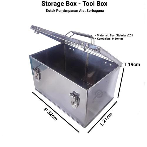 Jual SB Box Besi Stainless / Kotak Besi / Kotak Penyimpanan Multifungsi ...