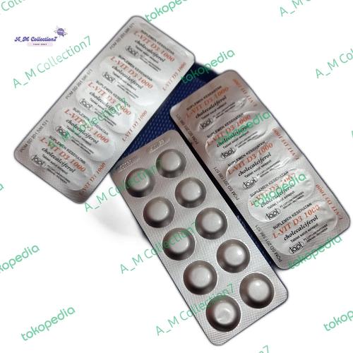 Jual l vit d3 1000 iu - l vit d3 5000 iu per - strip isi 10 tablet - l ...
