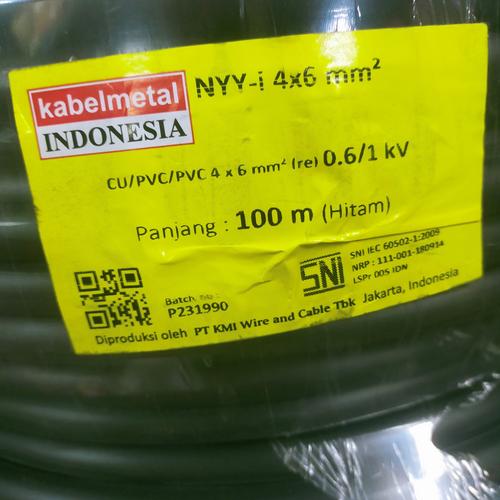 Jual KABEL NYY 4x6 SUPREME / KABELINDO / METAL 4x6 mm @100mtr - Jakarta ...