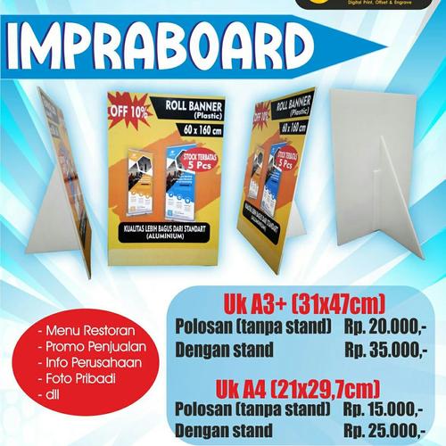 Jual Impraboard A3 / A4 - Kota Surabaya - Solarisprint | Tokopedia