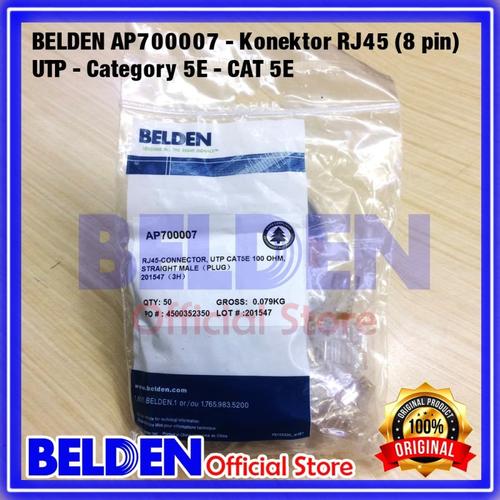 Jual Belden Connector RJ45 Cat 5e AP700007 (TIDAK ORIGINAL, UANG ...