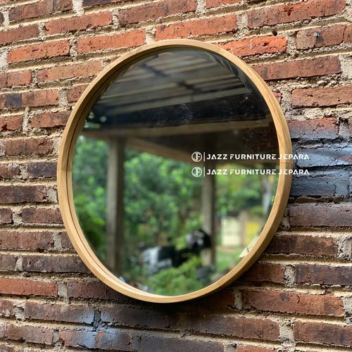 Jual CERMIN BULAT DINDING WASTAFEL KAMAR MANDI BULAT MINIMALIS KAYU ...