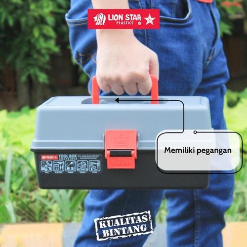 Jual SB Tool Box 01 Lion Star Plastik JX-19 Kotak Penyimpanan Alat ...