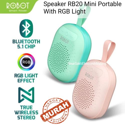 Jual Speaker Robot RB20 RB 20 Mini Portable Cas Charge Bluetooth Kecil ...