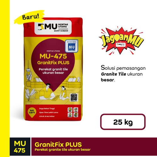 Promo Mortar Utama MU-475 GranitFix PLUS Perekat GraniteTile 25Kg Cicil ...