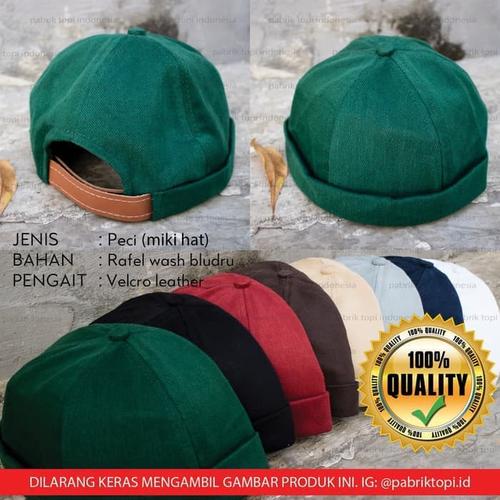 Jual miki hat topi peci dewasa premium harga murah ⠀ - Maroon - Kota ...