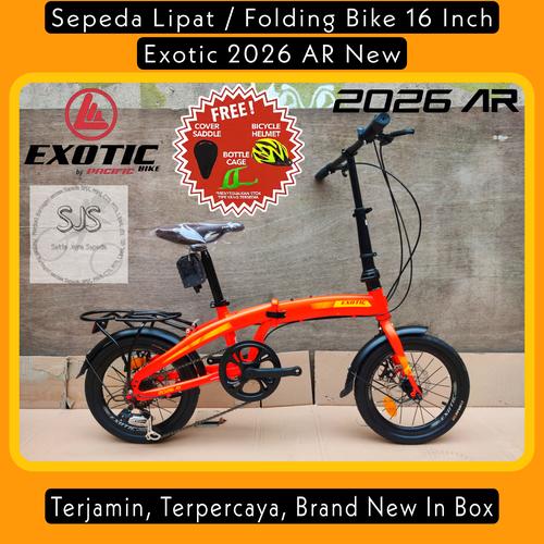 Jual Sepeda Lipat / Folding Bike 16 Inch EXOTIC 2026 AR Steel 7 Speed ...