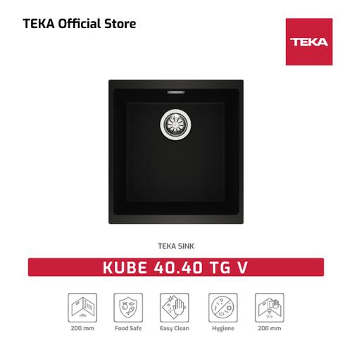 Promo Teka Bak Cuci Piring 1 Bowl KUBE 40.40 TG Black Matt - + ARK PULL OUT Cicil 0% 3x ...