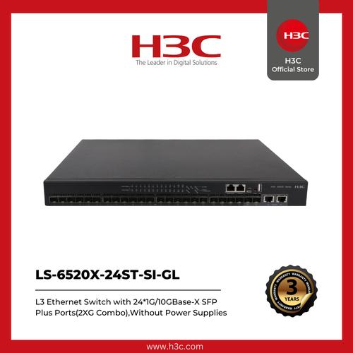Jual H3C LS-6520X-24ST-SI-GL 24*10G SFP PORT (2XG COMBO) L3 SWITCH ...