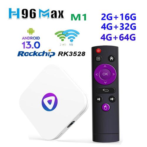 Jual Android tv box H96 Max M1 2/16GB Rockchip Rk3528 Wifi 6 Android 13 ...