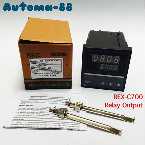 Jual RKC REX-C700 72x72mm Digital Temperature Controller Out Relay 0-400C - SSR - Kab. Bekasi ...