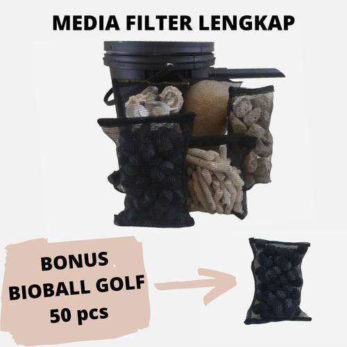 Jual media filter ikan koi kolam ikan lengkap dengan ember filterisasi ...