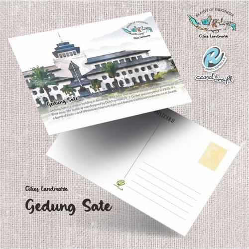 Jual Kartu pos l Postcard l kartupos - Seri Landmark Kota kota - Gedung ...