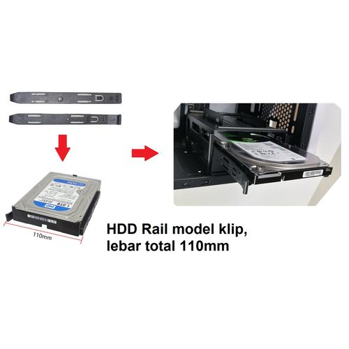 Jual Aneka 3.5" HDD Rail Mounting bracket Harddisk SSD untuk Casing PC ...
