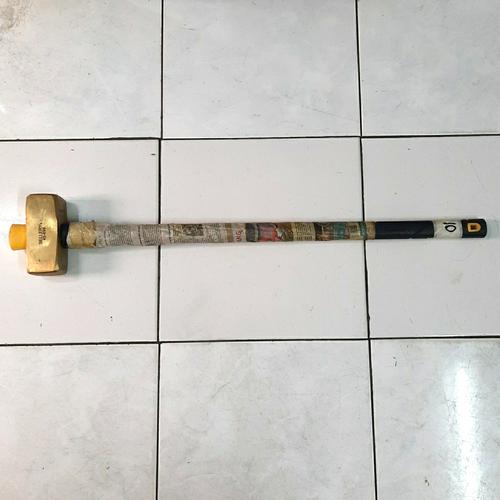 Jual Martil Palu Kuningan 10lb / 5kg Gagang Fiber Brass Hammer Sellery ...