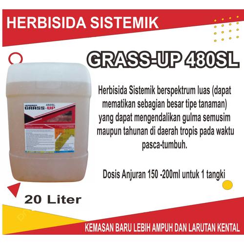 Jual Herbisida Glifosat GRASS-UP 480SL 20Liter Obat Racun Rumput ...