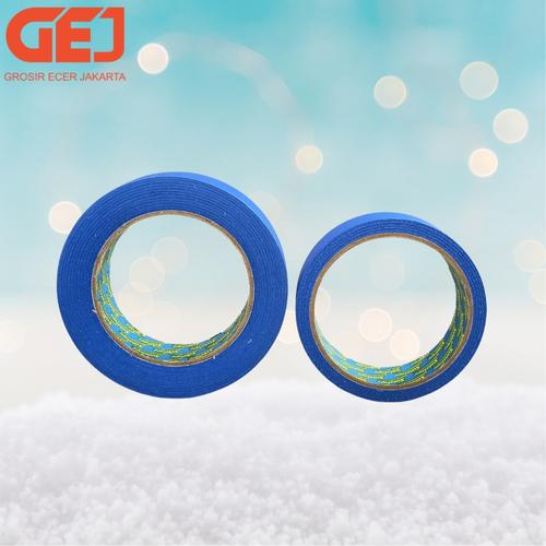 Jual MASKING TAPE BIRU | LAKBAN KERTAS KECIL-BESAR | WARNA BIRU - 12mm ...