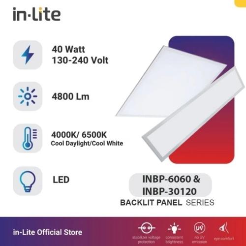 Jual IN-LITE INBP-30120 & INBP-6060 LAMPU LED PANEL BACKLIT PANEL 40 ...