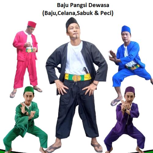 Jual Baju Pangsi Silat Pakaian Tradisioanal Adat Betawi Dewasa (Lengkap ...