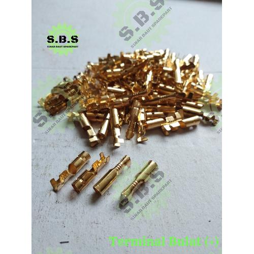 Jual TERMINAL SKUN BULAT CEWEK / TERMINAL SKUN H2743 (ISI 100pcs ...