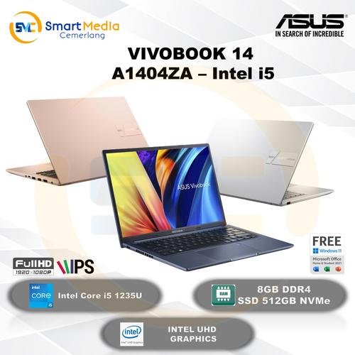 Promo ASUS Vivobook 14 A1404ZA|Intel i5 1235U|8GB/16GB|512GB|14" VIPS ...