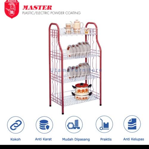 Jual Rak Piring Susun 4 R04 Master Rak Besi area Purwokerto Grab Gojek ...