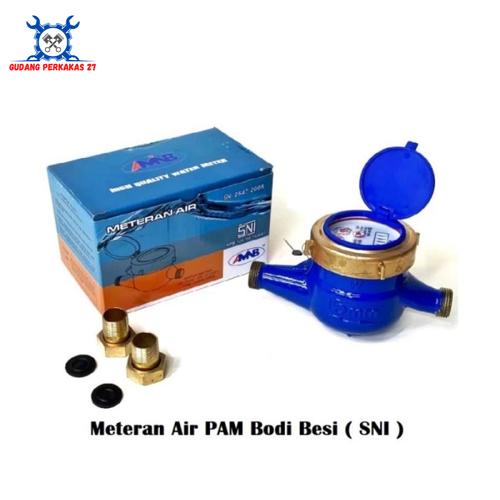 Jual METERAN AIR PDAM BESI METERAN PAM BODY BESI WATER METER 1/2" BESI ...