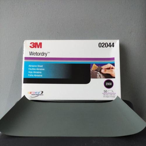 Jual 3M amplas grade 2000 wetordry paper sheet size 5.5in x 9in ...