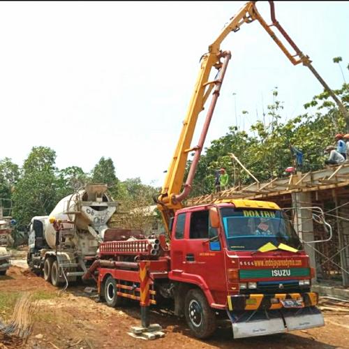 Jual pompa beton concrete pump Jabodetabek - super long 50m - Kota ...