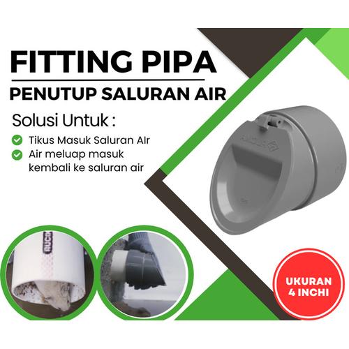 Promo Katup Fitting Pipa Got Sambungan Paralon Pembuangan Air Otomatis ...